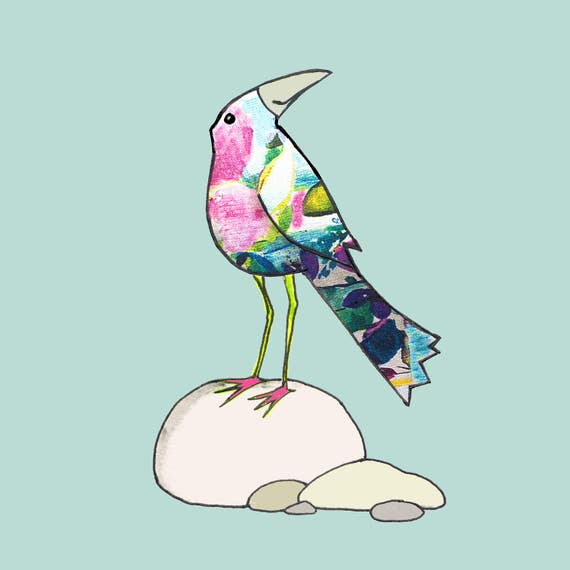 HELLO THERE bird A jewel coloured friendly looking bird