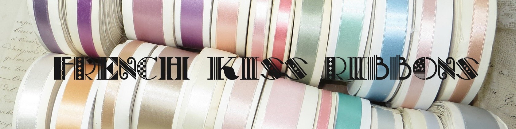 French European Vintage Antique Ribbons and by FrenchKissRibbons