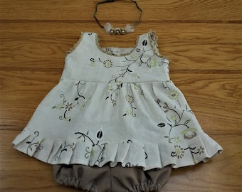 Linen baby dress | Etsy