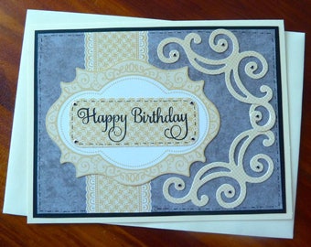 Fancy birthday card | Etsy