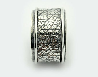 Rustic silver ring | Etsy