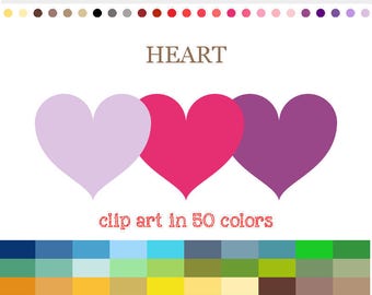 Heart clip art | Etsy