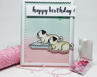 Pug card | Etsy