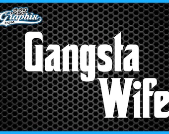 Gangster decal | Etsy