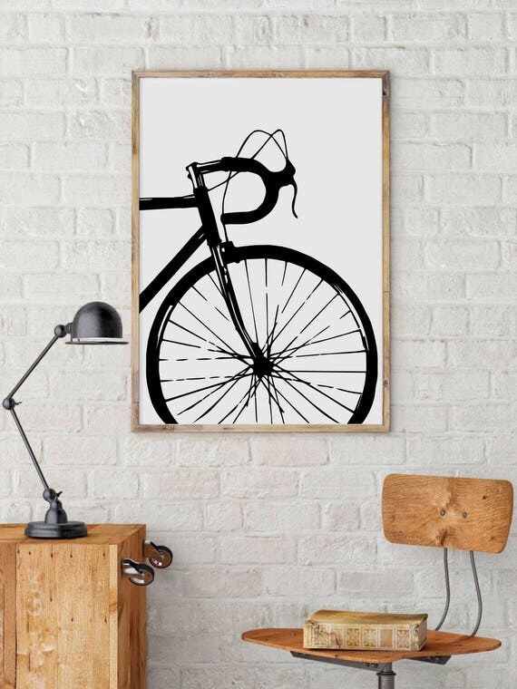 cycling poster Bike art print Bicycle poster Bike print