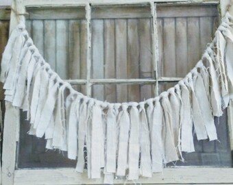 Rag garland | Etsy