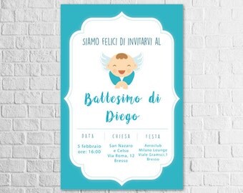 Invito battesimo | Etsy