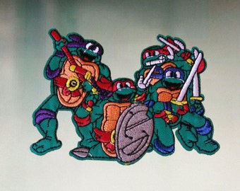 Ninja turtle iron on | Etsy