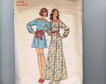 1960s Vintage Sewing Pattern Simplicity 7768 Half Size Womens