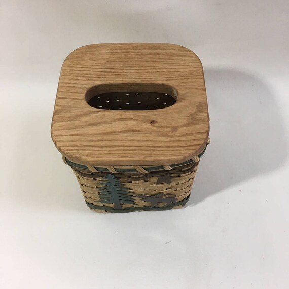 Tissue Basket-Moose Tissue Box Handwoven Basket