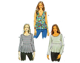 Peplum top pattern | Etsy