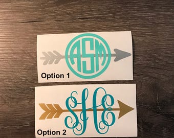 Arrow monogram | Etsy