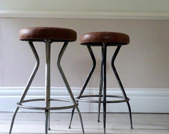 Vintage bar stool | Etsy