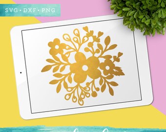 Flower bouquet svg | Etsy