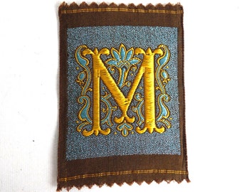 Letter m applique | Etsy