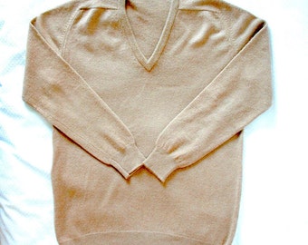 Camel hair sweater | Etsy