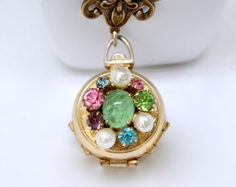 Vintage coro locket | Etsy