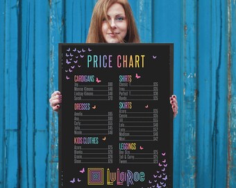 Unique price list poster related items | Etsy