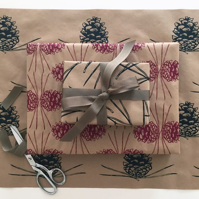 Screen Printed Linens and Wrapping Paper by BonnieKayeStudio