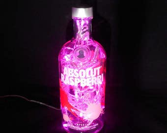 Items similar to Table top bottle light with base on Etsy