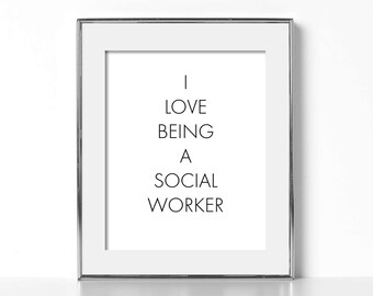 Social worker quote | Etsy