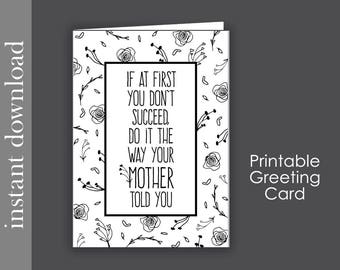 Birthday card mom | Etsy