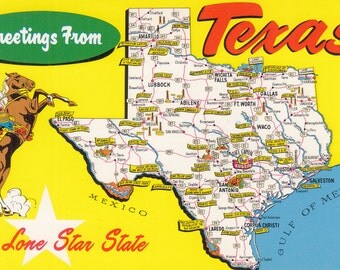 Texas postcard | Etsy