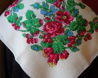 Babushka scarf | Etsy