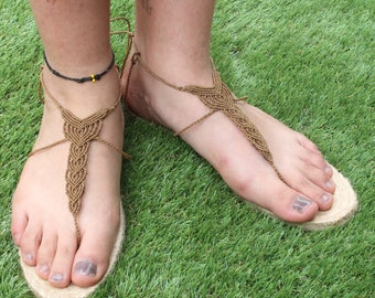 Macrame shoes | Etsy