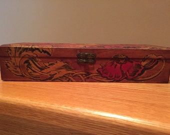 Pyrography box | Etsy