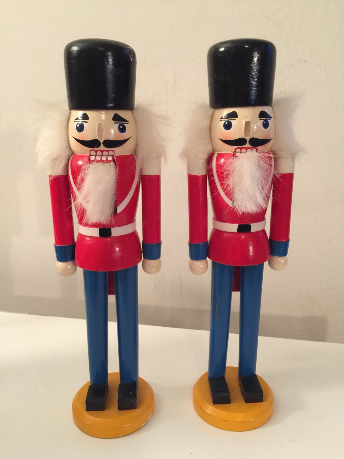 Vintage wooden nutcracker christmas decoration collectible nut