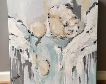 Abstract angel art | Etsy