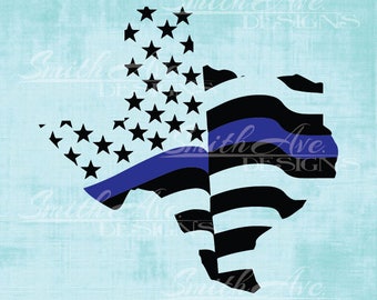 Back the blue svg | Etsy