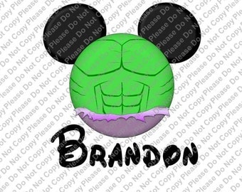 Hulk mickey | Etsy