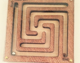 Toy wood maze | Etsy
