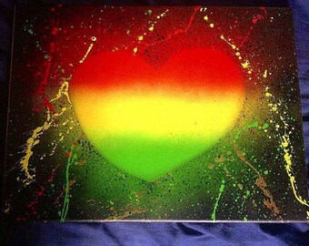 Rasta heart | Etsy