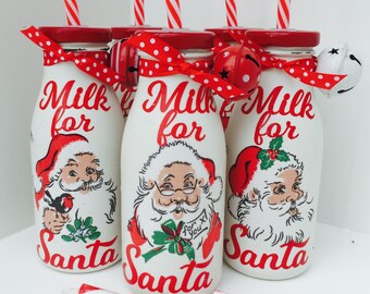Unique milk for santa related items | Etsy