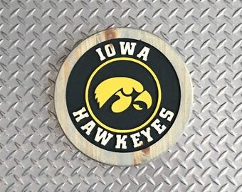 Iowa hawkeye sign | Etsy