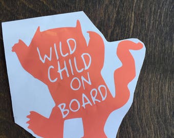 Wild child on board | Etsy