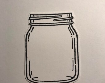 Mason jar cut out | Etsy