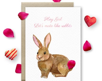 Bunny pun card | Etsy