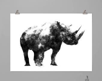 Black rhino | Etsy