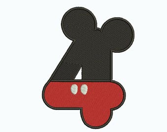 Mickey mouse numbers | Etsy