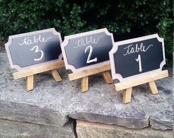 Custom table numbers | Etsy