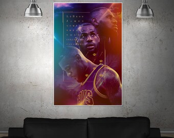 Lebron james canvas | Etsy