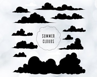 Cloud stencil | Etsy