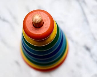 Wooden stacking toy | Etsy