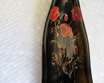 Poppy wine glass | Etsy