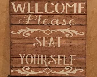 Please seat yourself | Etsy