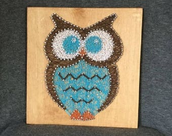 Owl string art | Etsy